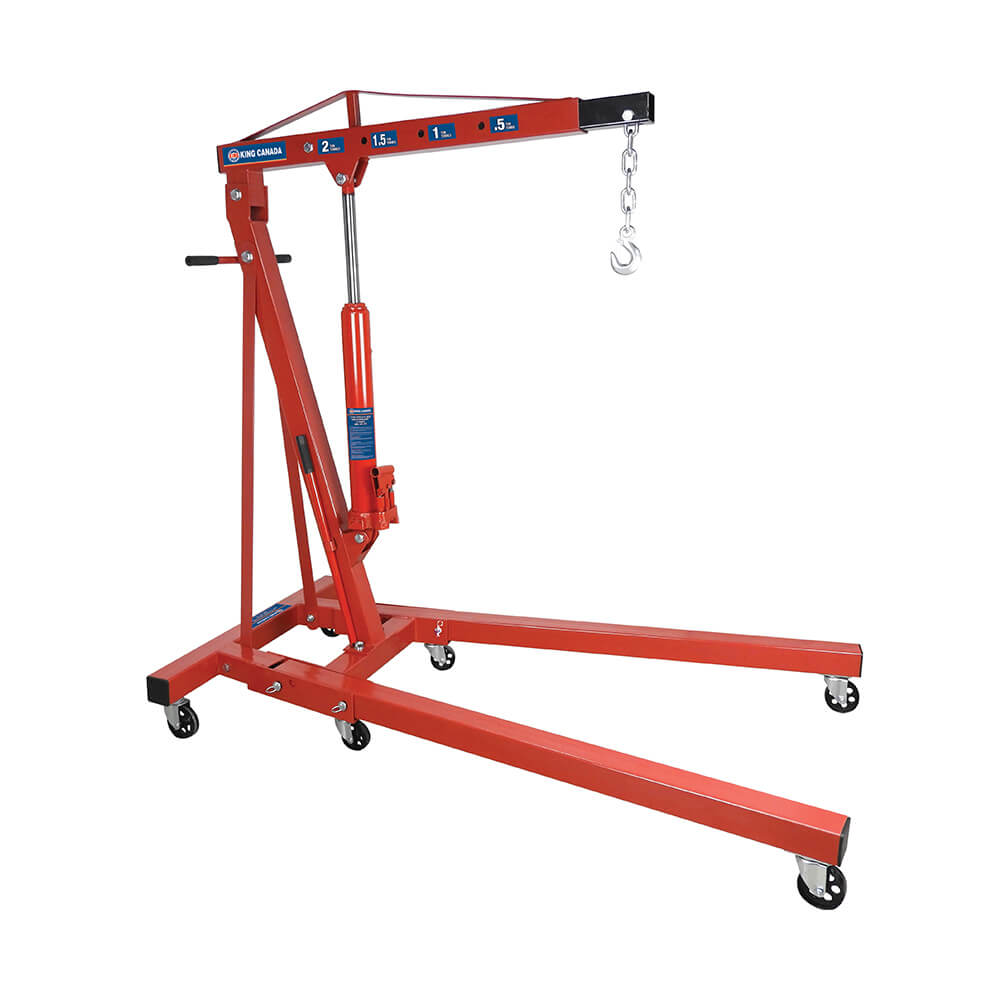KING CANADA KFC-2TC 2 TON FOLDING SHOP CRANE – Art's Tool Sales and ...
