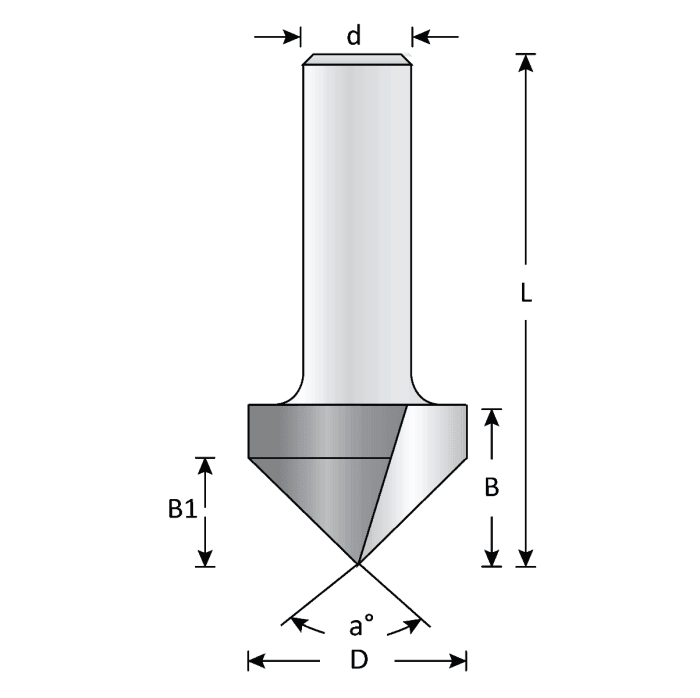 DIMAR 105R8-19 V GROOVE BIT – Art's Tool Sales and Service of Niagara LTD